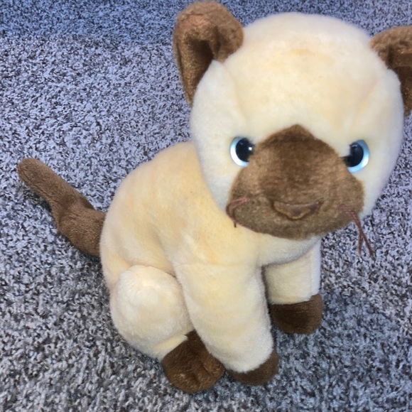 Ty | Toys | Ty Beanie Baby Siam The Siamese Cat 202 Plush Animal | Poshmark